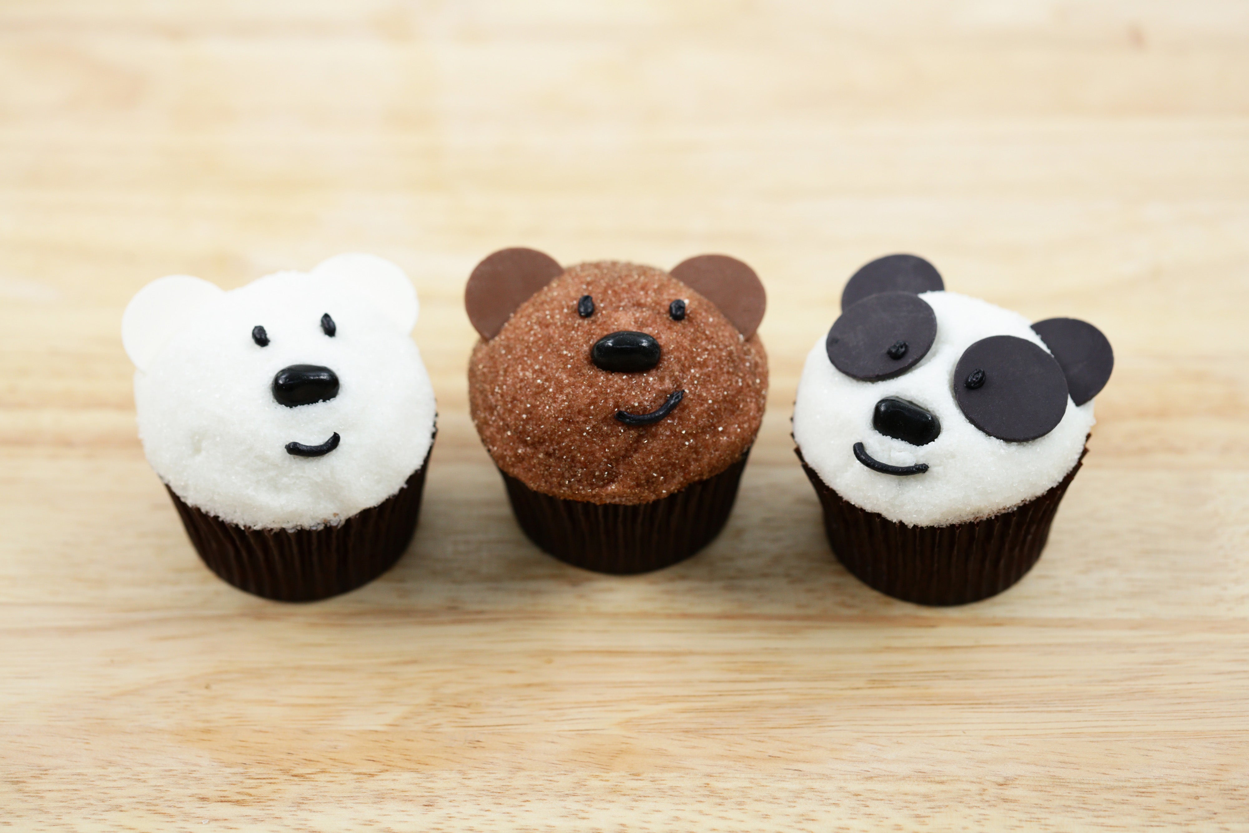 We Bare Bears Cupcakes – Rosanna Pansino