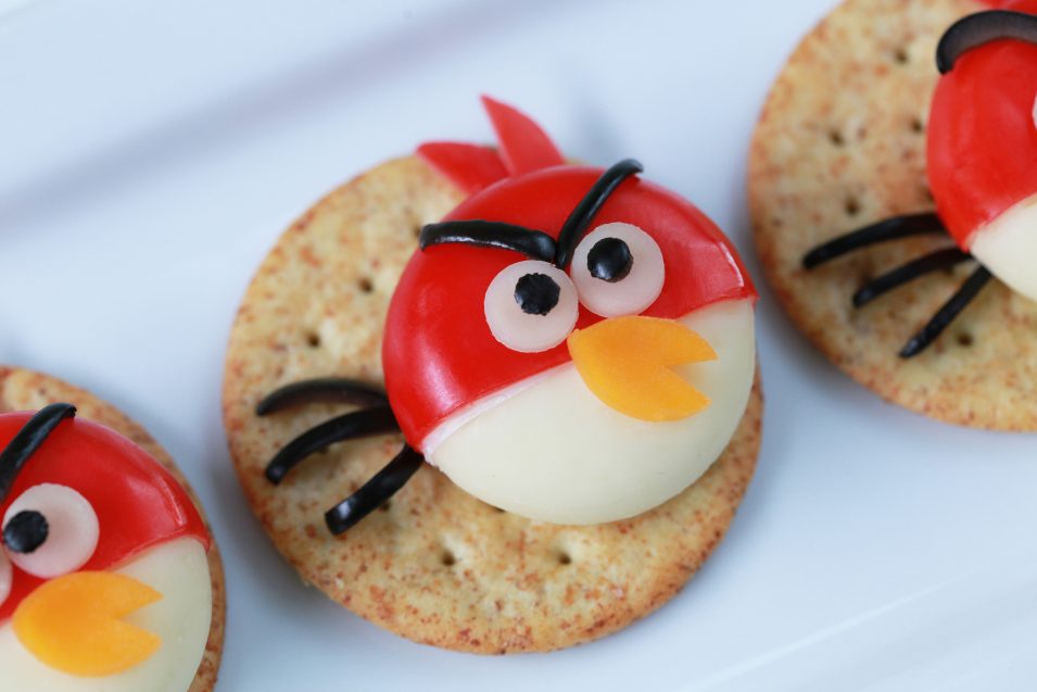 How to make Angry Birds Cheese and Crackers | Rosanna Pansino