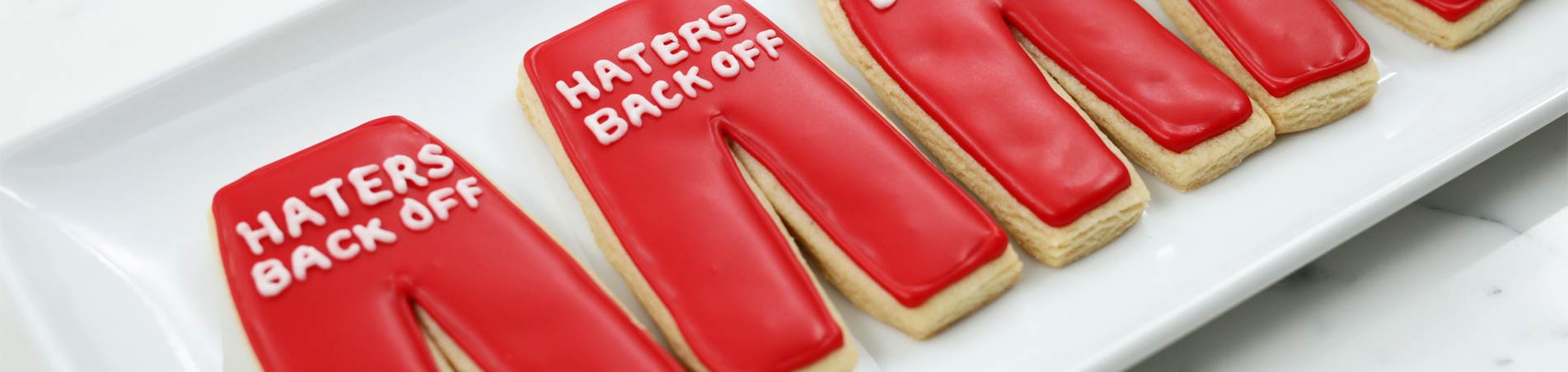 Haters Back Off Cookies – Rosanna Pansino